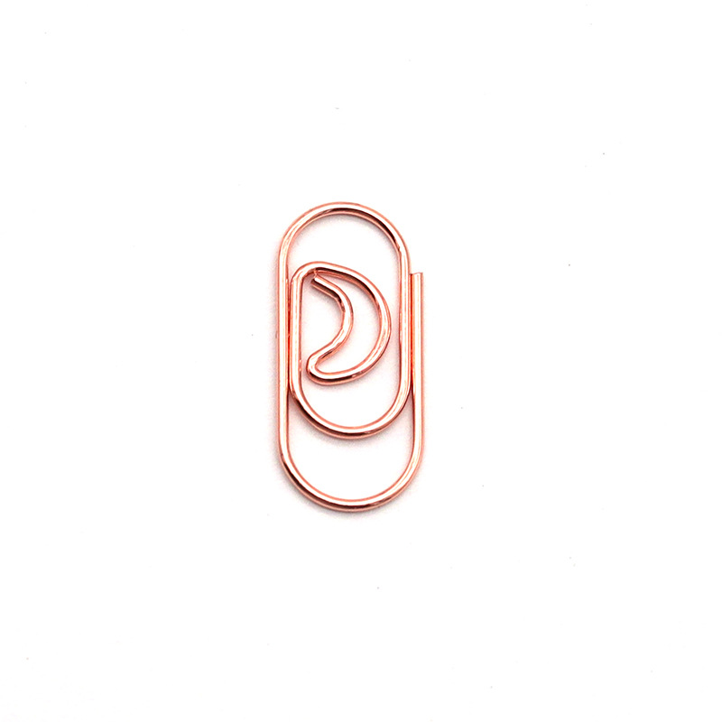 Mini Moon Paper Clip Metal Paper Clips Decorative ... – Vicedeal