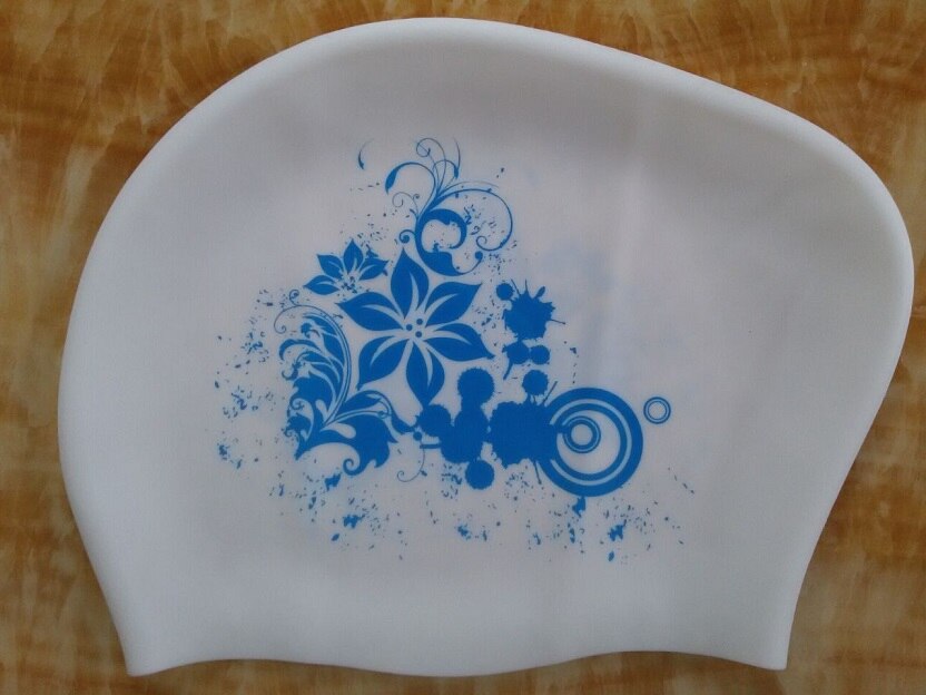 Non-toxic 100% Silicone Swimming Cap Women Girls L... – Grandado