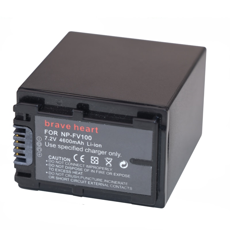 3Pcs 4600Mah Np FV100 NP-FV100 FV100 Batterij Batt... – Grandado