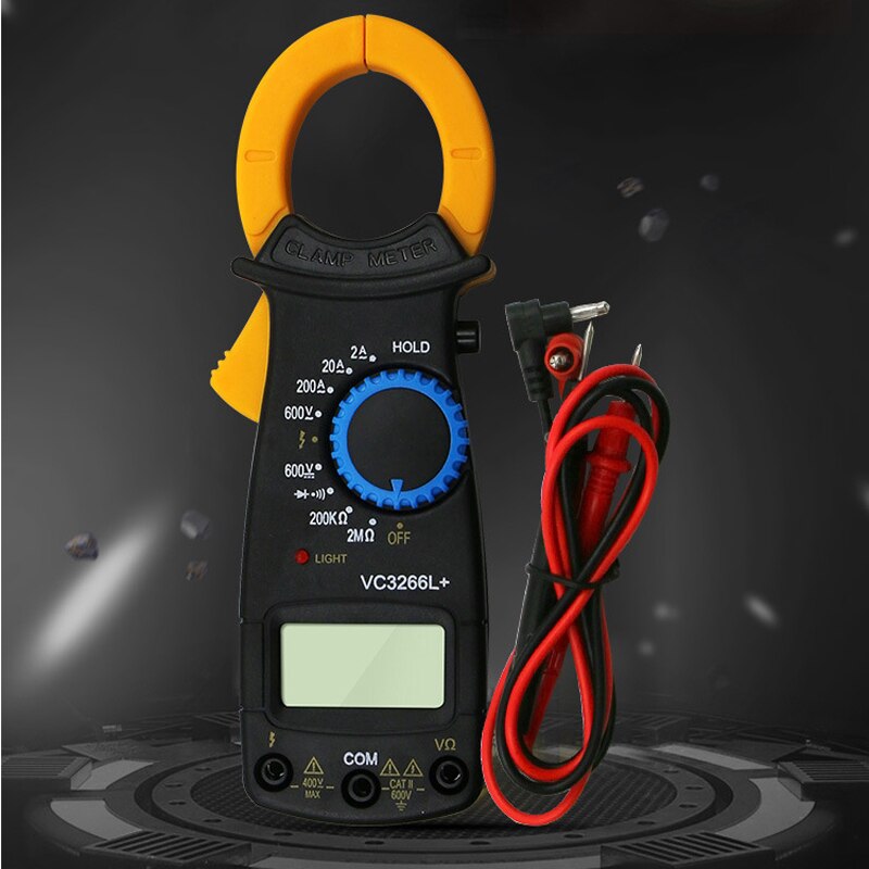 Portable LCD Digital Clamp Meters Multimeter With ... – Vicedeal