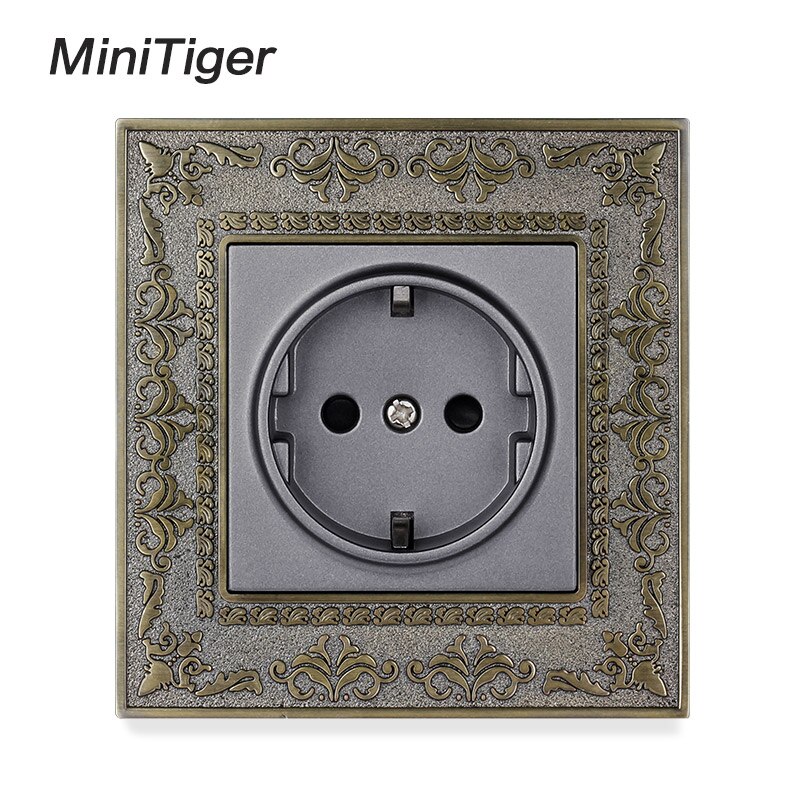 Minitiger 16A EU/DE Standard Gray Power Socket 4D ... – Grandado