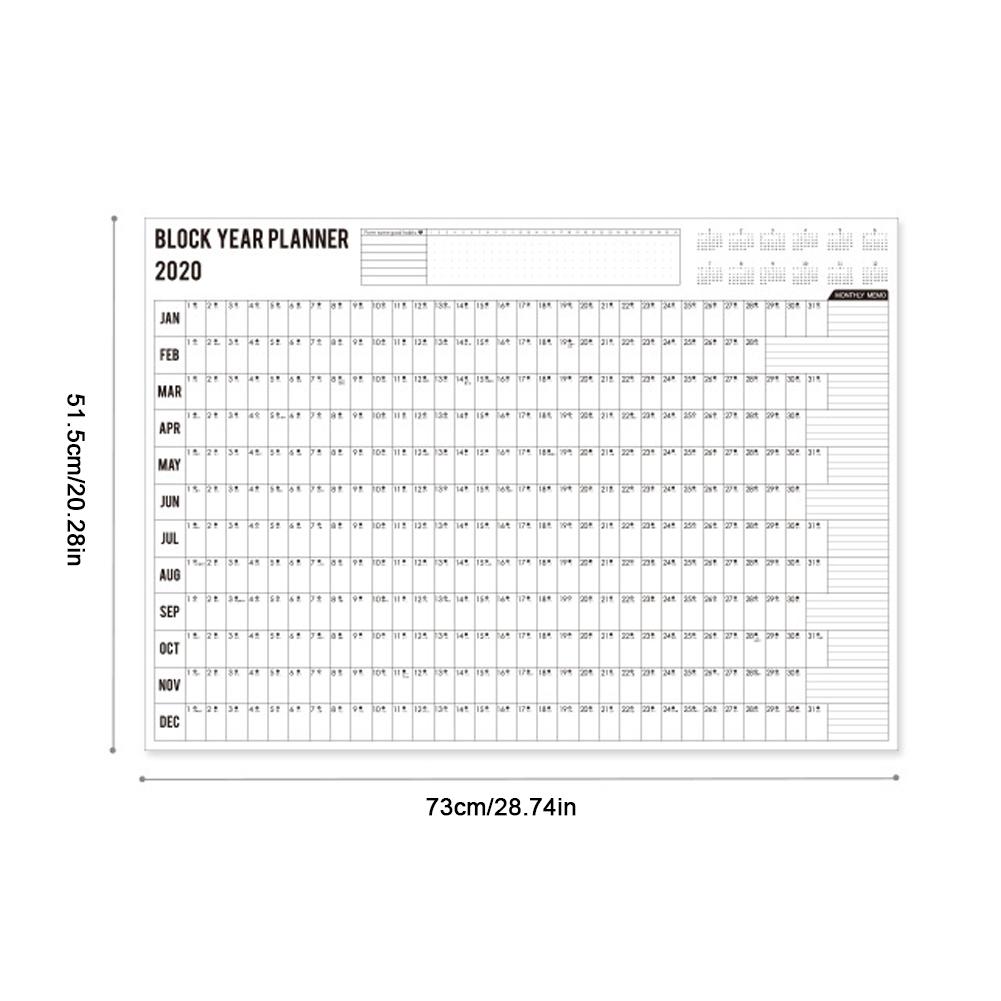 Annual Plan Calendar Year-Round Plan 365 Days Stic... – Vicedeal