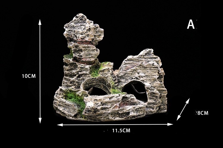 Fish Tank Resin Rockery Landscaping Decoration Med... – Grandado