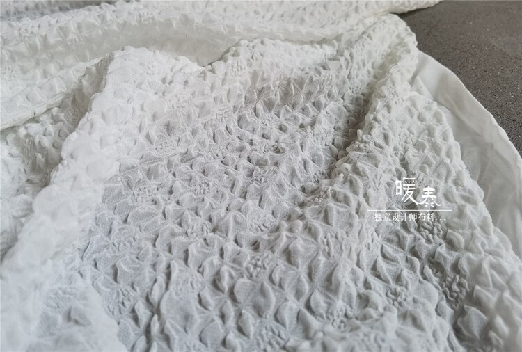 Unique Chiffon Pleated Fabric Raised Texture Black... – Vicedeal