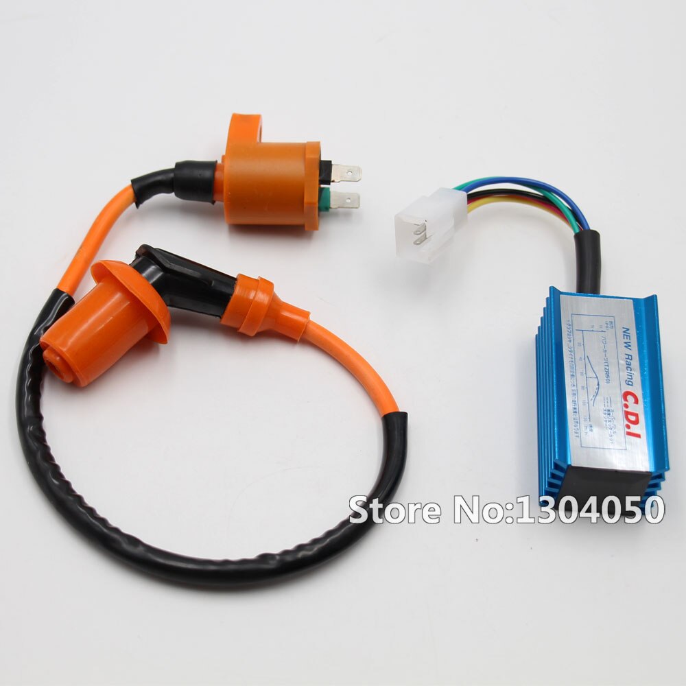 5 Pin Racing CDI Box + Prestaties Bobine voor Hond... – Grandado