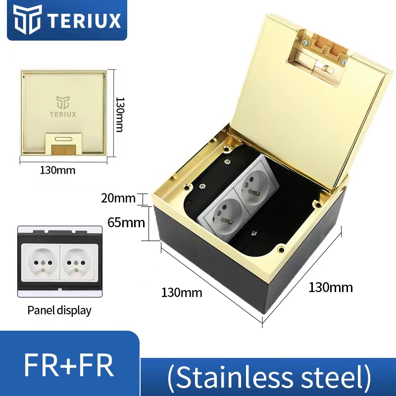 customizable floor socket box with embedded double... – Vicedeal