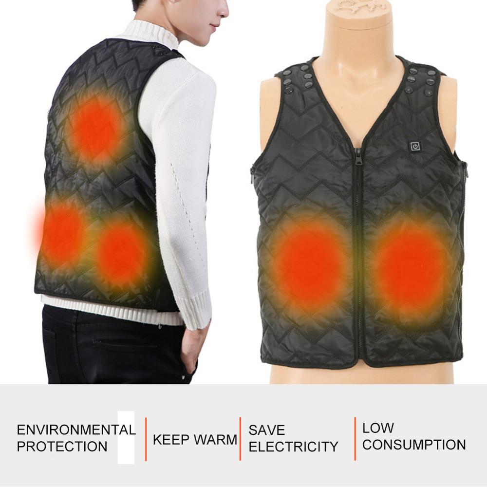 Men Women Outdoor USB Infrared Heating Vest Jacket... – Grandado