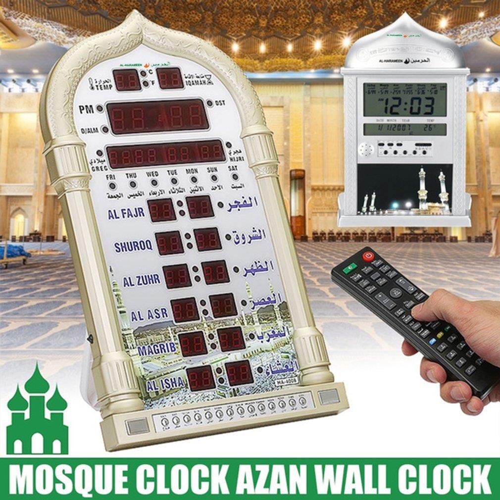 Azan Mosque Prayer Clock Islamic Mosque Calendar M... – Grandado