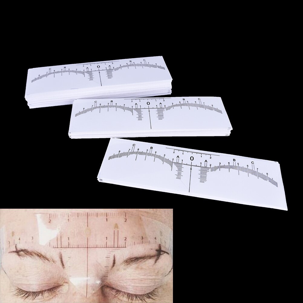 10Pcs Disposable Eyebrows Ruler Stickers Accurate ... – Grandado