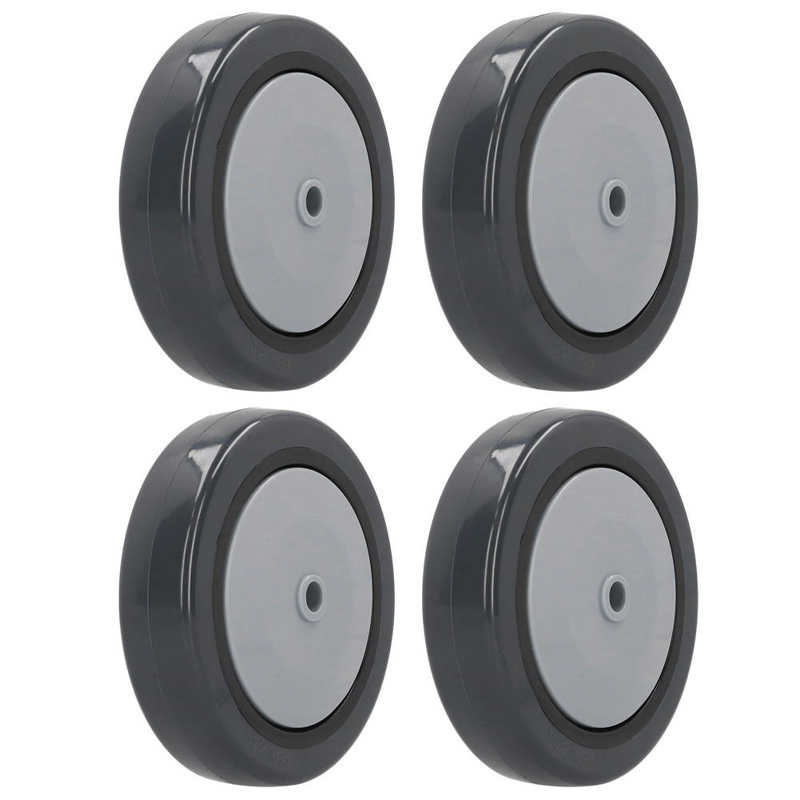 4Pcs Casters 5in Polyurethane Directional Mute Sil... – Grandado