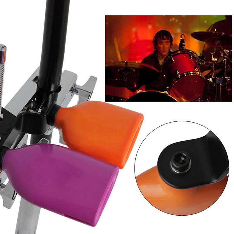 Orange & Purple Cowbell Cow Bell Wooden Fish Cattl... – Grandado
