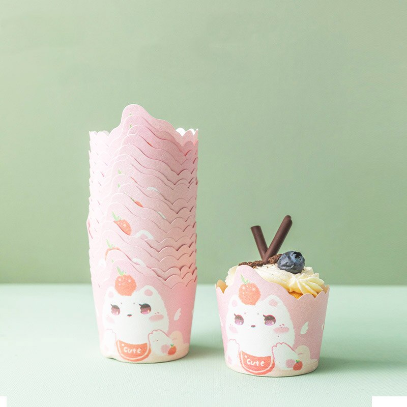 10PCS Colorful Cartoon Paper Cake Cupcake Liner Ba... – Vicedeal