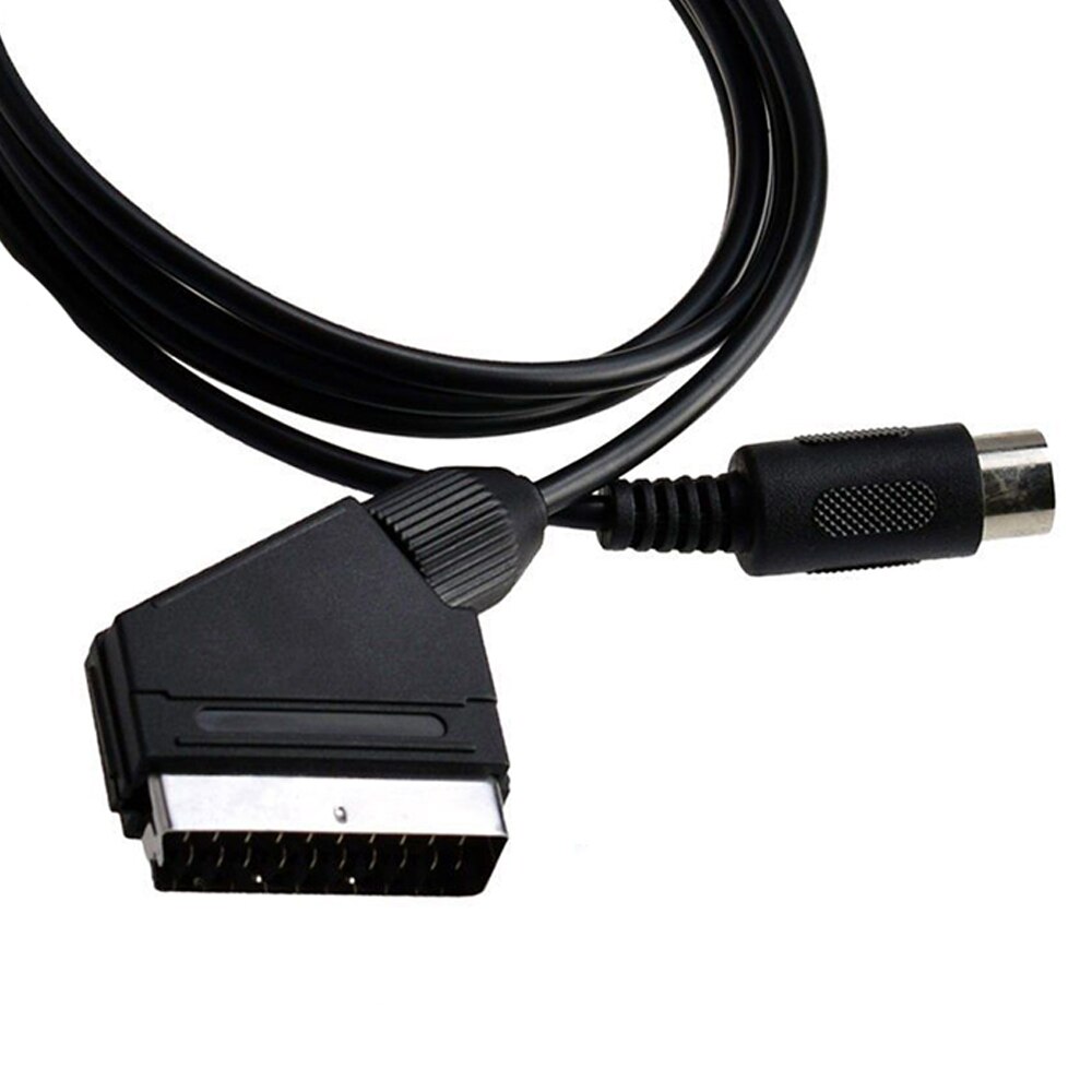 1 st Zwart RGB Scart Data Lijn 1.8 m Opladen Power... – Grandado