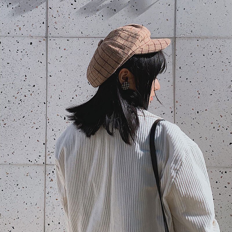 5 Color Hat Winter Cap Wool Hat Women Button Cap C... – Vicedeal