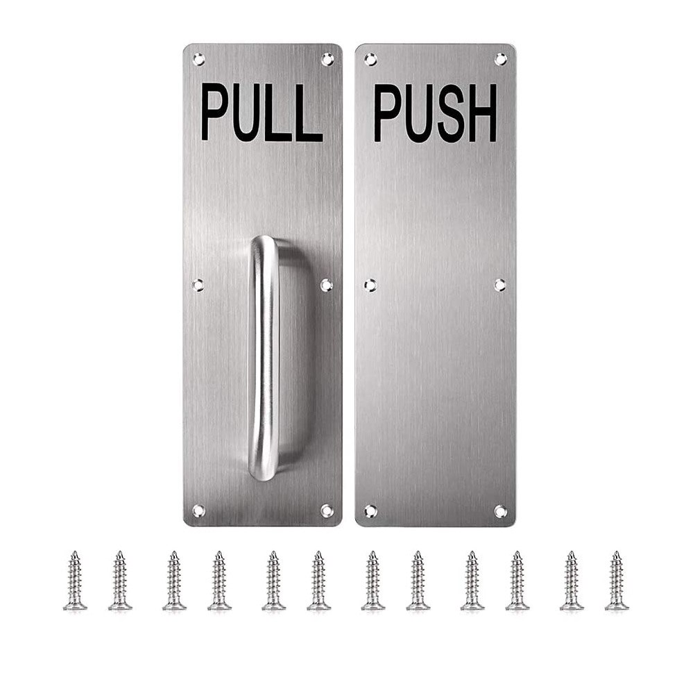 IMPEU Stainess Steel Door Handle, Pull and Push Pl... – Vicedeal