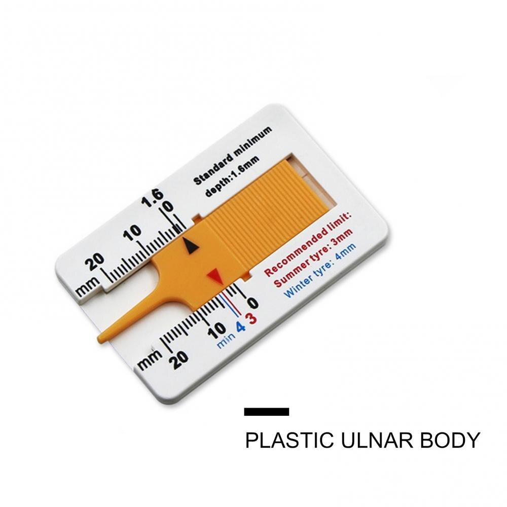 0-20mm Portable Plastic Tire Tread Depth Gauge Ver... – Vicedeal