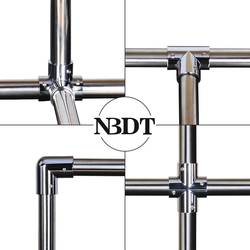 4Pcs Shiny Zinc 304 Stainless Steel Clamp Connecto... – Grandado