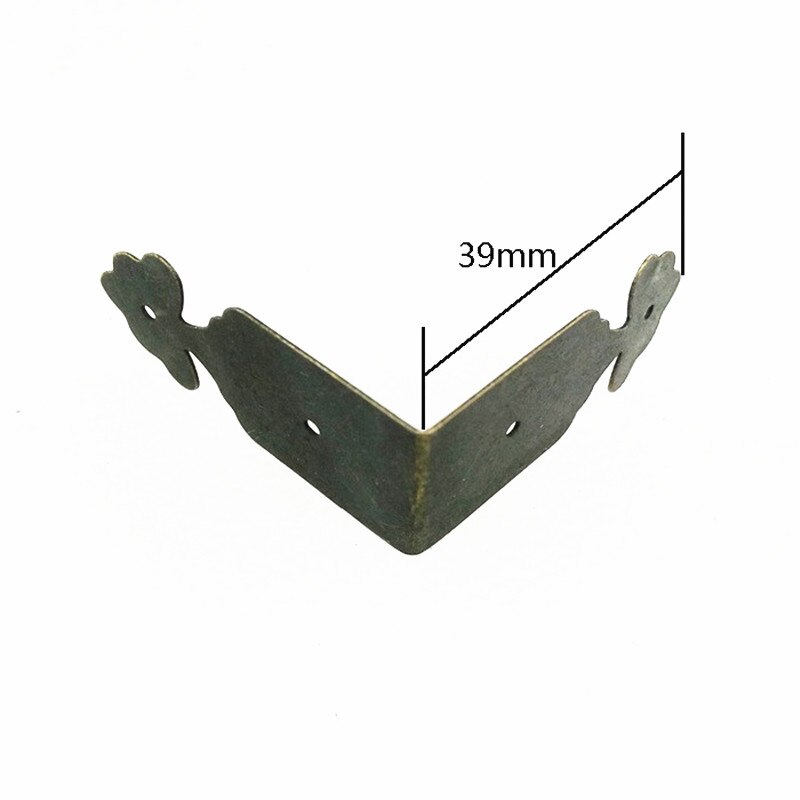 50pcs Antique wrap angle edging wooden box four co... – Grandado