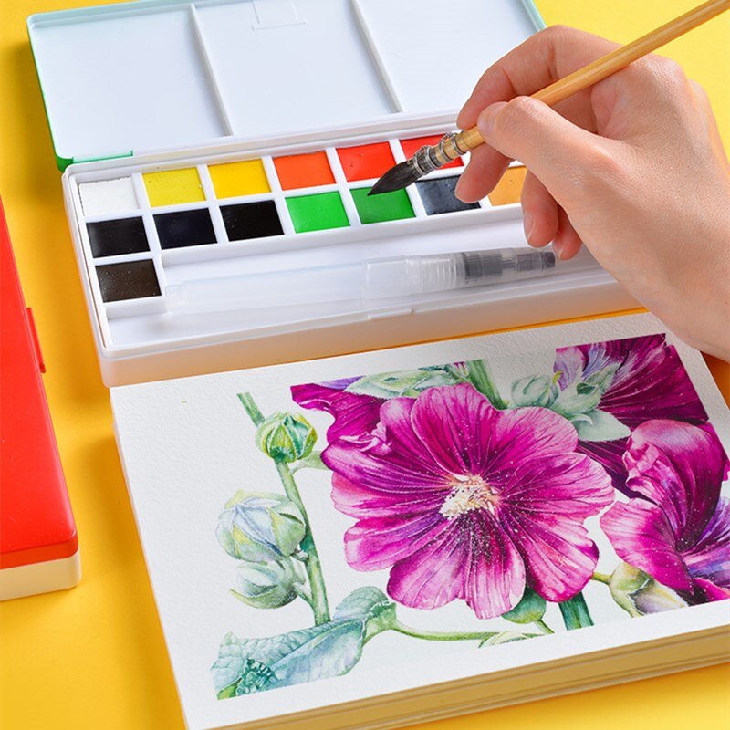 Owin 18/24 color portable solid watercolor paint s... – Grandado