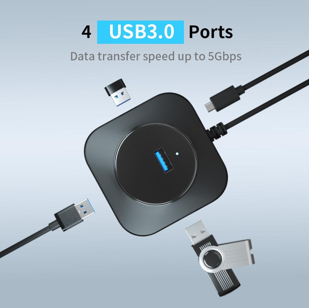 Usb 3.1 Hub Type C Naar Multi Usb 3.0 Port 2.0 Doc... – Vicedeal