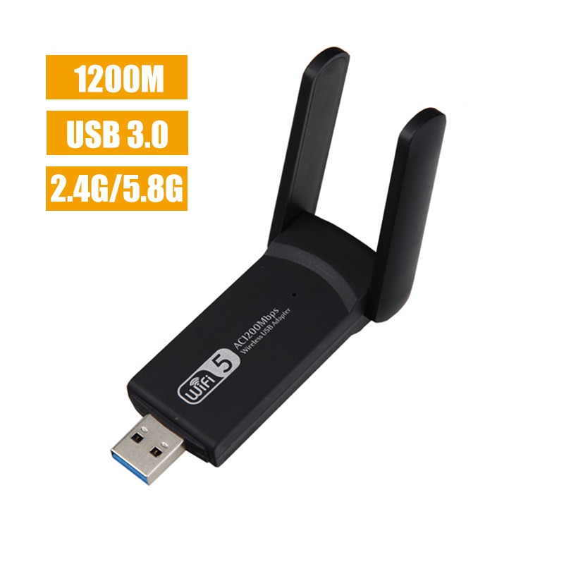 1200 mbps hurtig trådløs usb wifi adapter gratis d... – Grandado