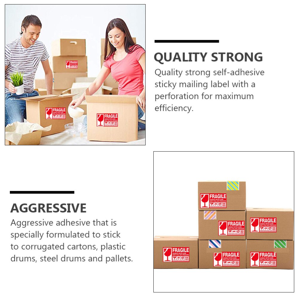 300 Uds etiqueta frágil pegatinas manejar con cuid... – Grandado