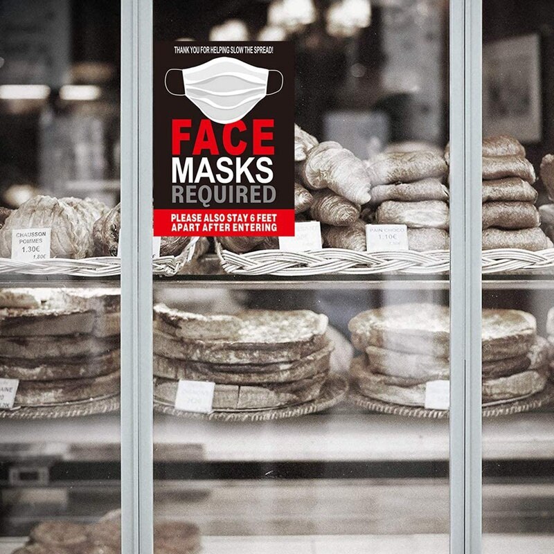 30PCS Face Mask Required Decals Stickers Social Di... – Grandado
