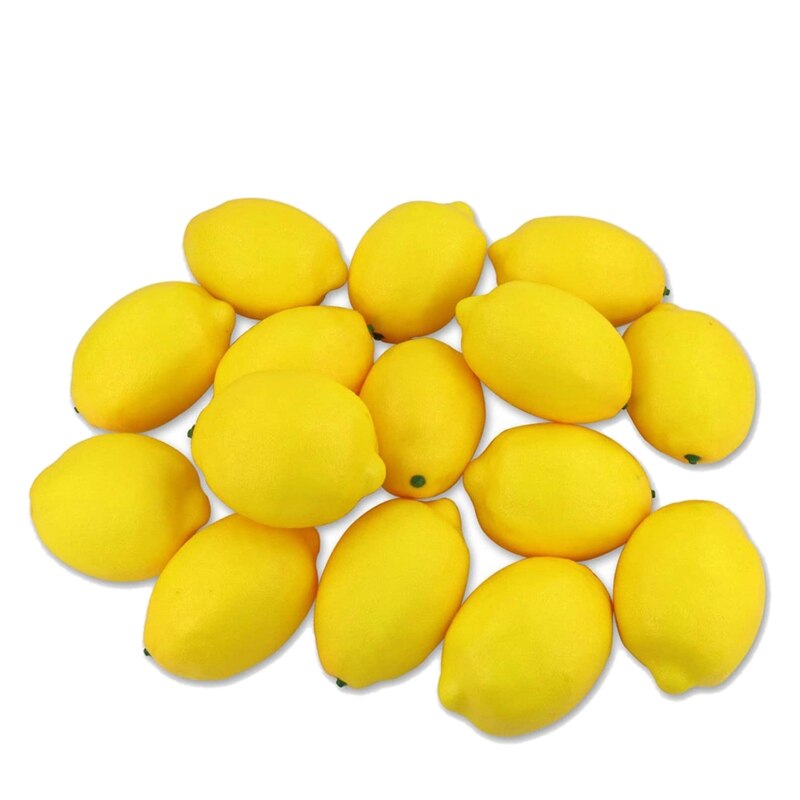 15Pcs Kunstmatige Nep Fruit Simulatie Gele Citroen... – Vicedeal