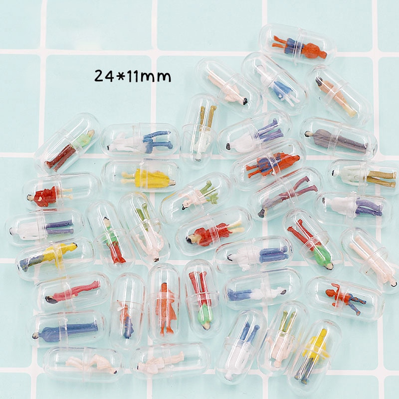 100 Pcs Transparante Capsule Shell Plastic Pil Con... – Grandado