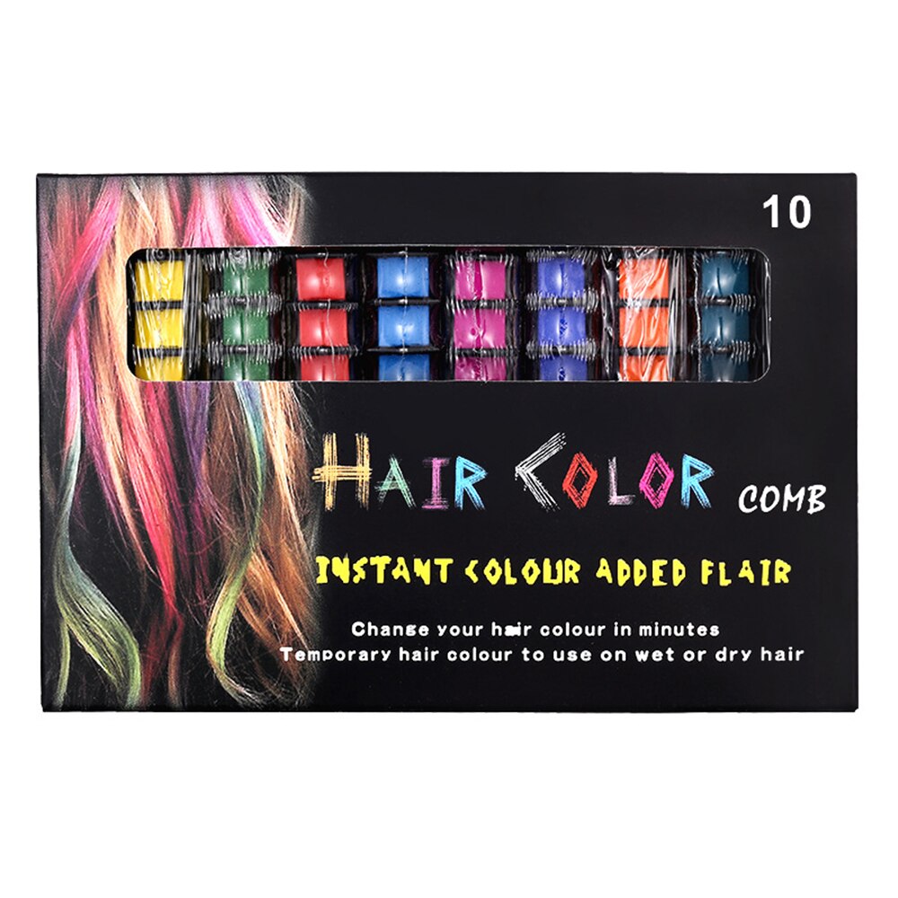 Temporary Pro Hair Dye 6/10 Colors Mini Hair Chalk... – Grandado