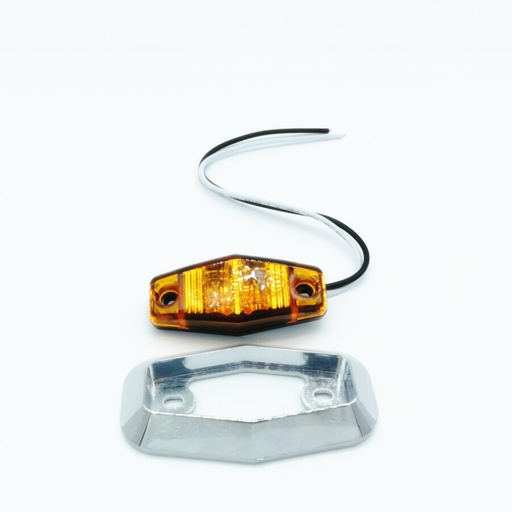 Fuleem 10PCS Chrome Bezel 2.5"inch LED AMBER Truck... – Vicedeal