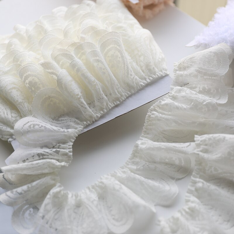 1meter Single Layer Frilled Embroidery Cloth Lace ... – Vicedeal