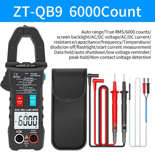 Zoyi Digitale Stroomtang 600A Ac/Dc Stroom Smart T... – Vicedeal