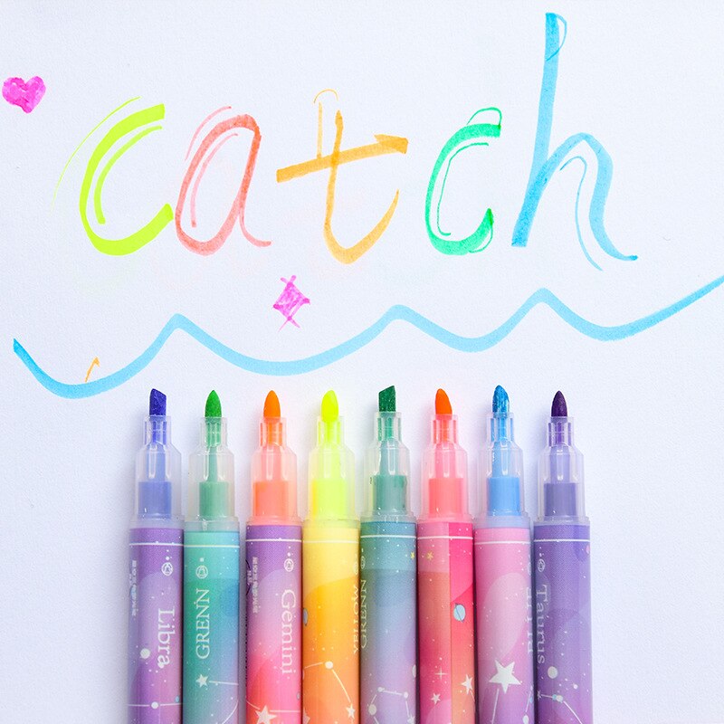 12pcs Constellation Color Highlighter Pen Set Star... – Grandado