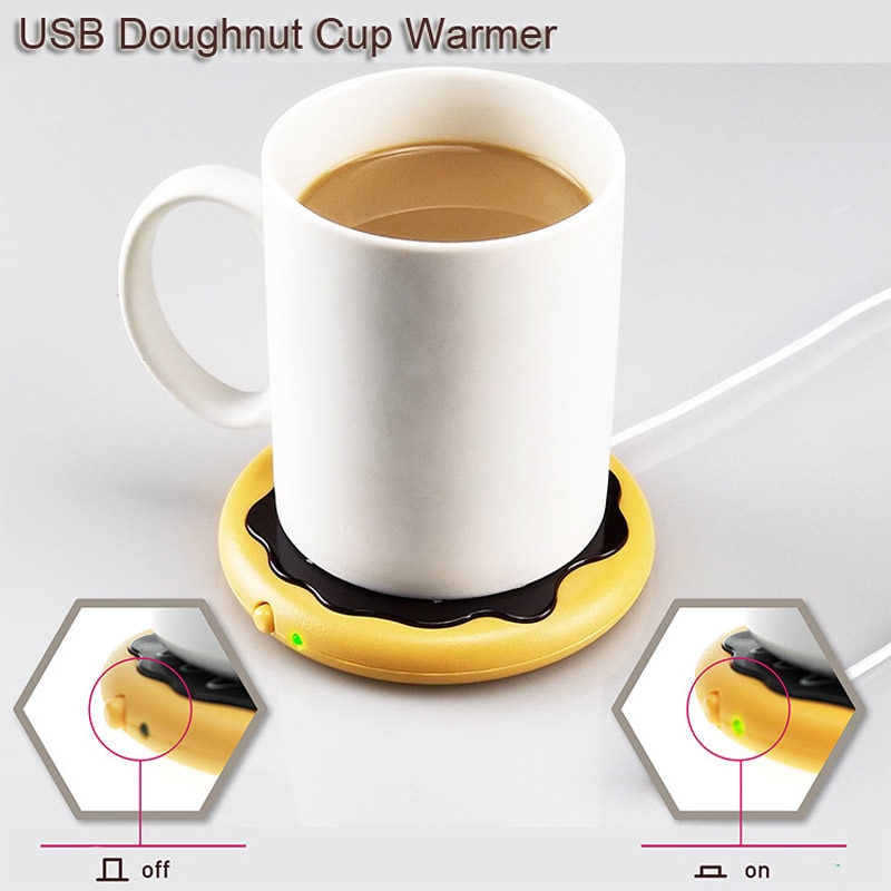 Original USB Doughnut Cup Warmer Heat Beverage Mug... – Grandado