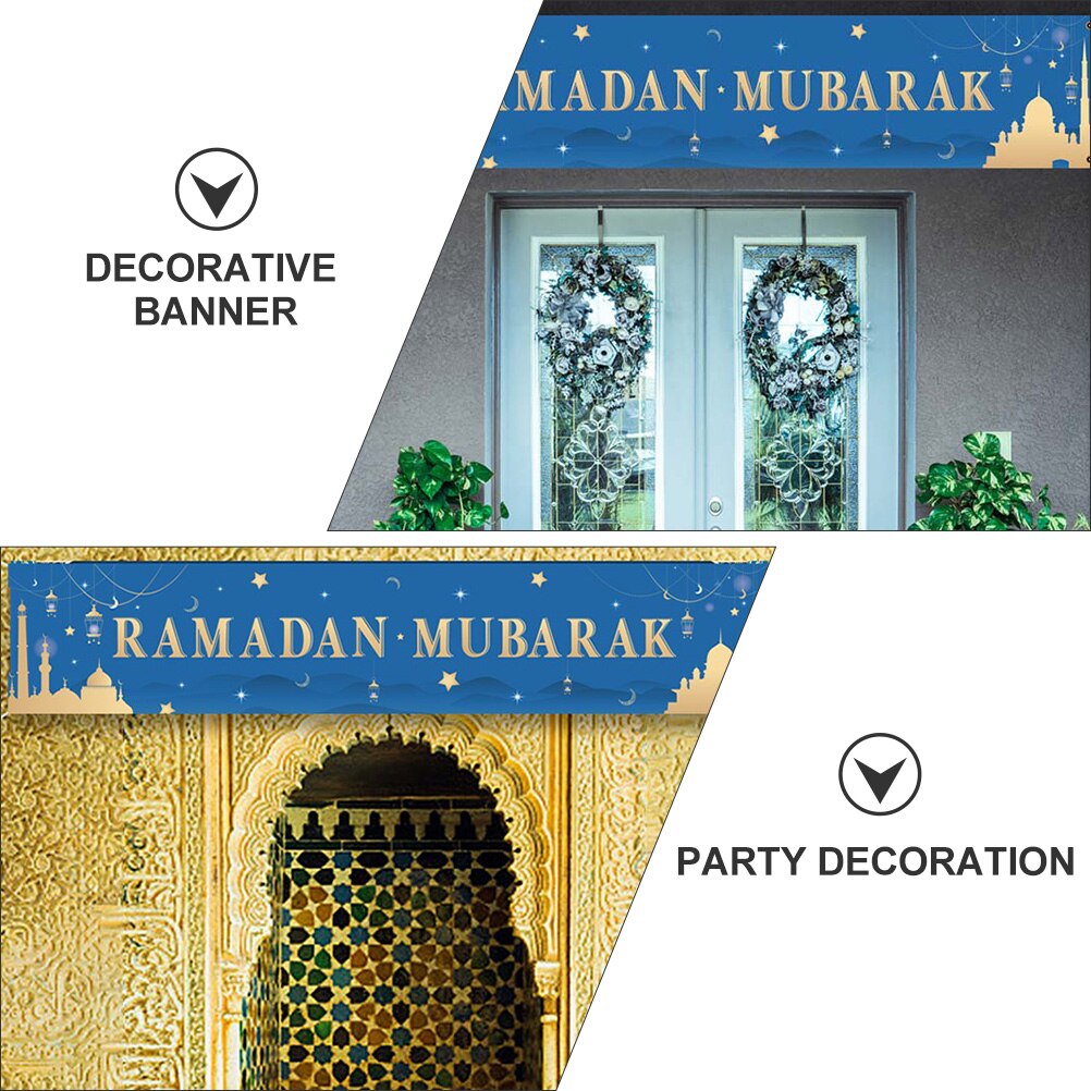 1pc Chic EID Party Hanging Banner Ornament Muslim ... – Grandado