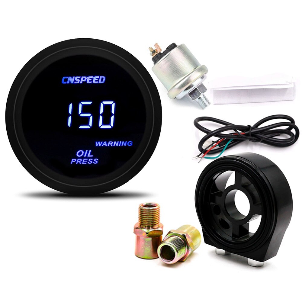 2"/52mm DIGITAL Car OIL PRESSURE GAUGE 0-120 Psi O... – Vicedeal