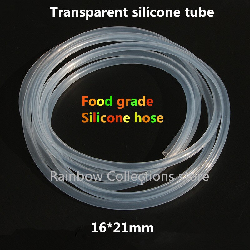 16*21mm 1Meters/lot Transparent silicone tube Sili... – Grandado