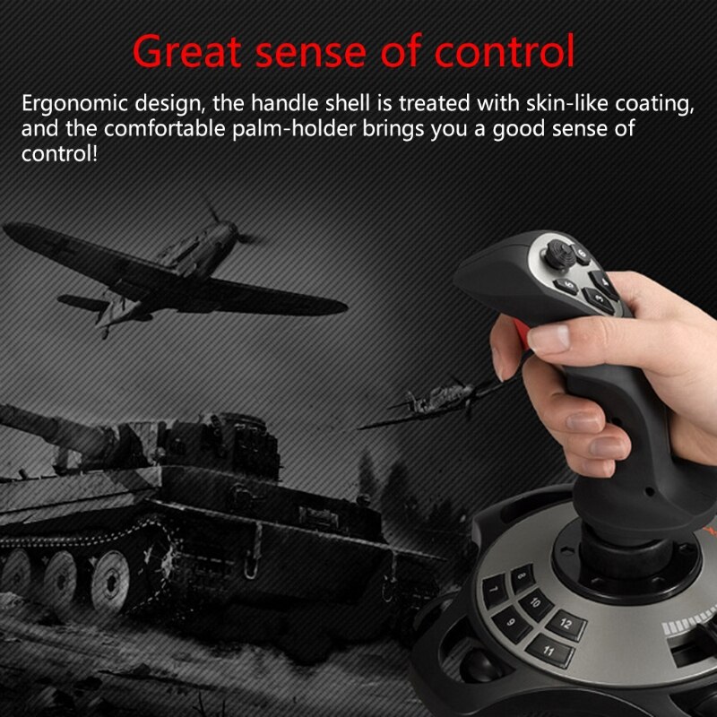 1Pc PXN-2113 Flight Joystick Has 12 Programmable B... – Grandado