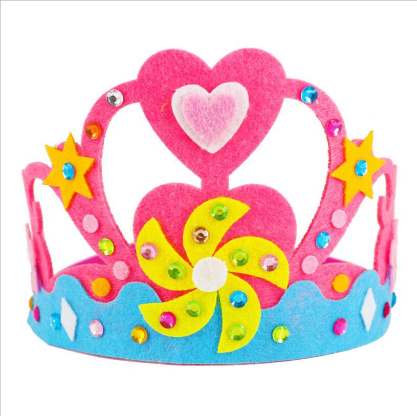 DIY Crafts Toy Crown Sequins Flowers Stars Pattern... – Grandado