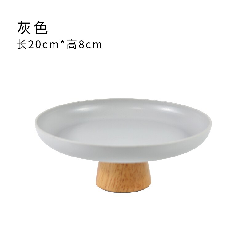 Plastic Ronde Dessert Cake Pan Houten Tall Voeten ... – Grandado