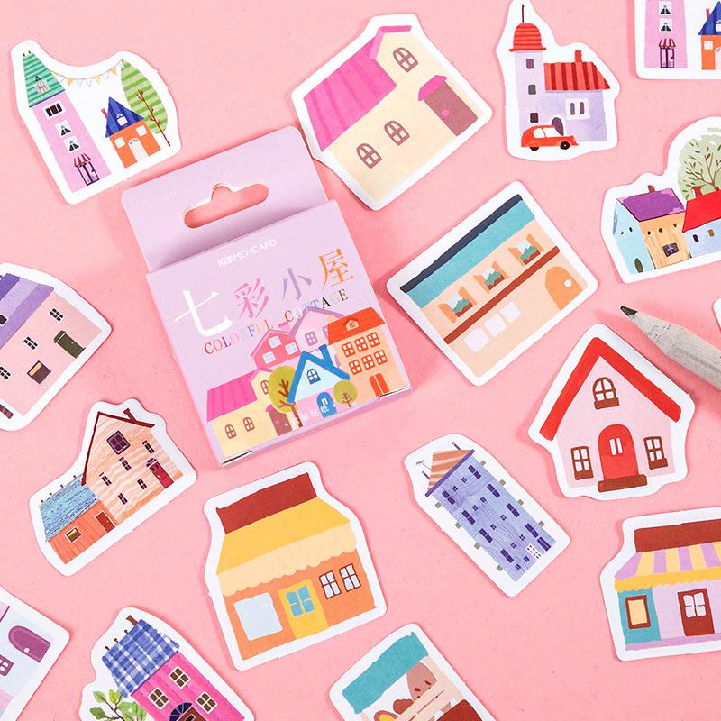45 Pcs Mini Huis Kawaii Papier Sticker Voor Scrapb... – Grandado