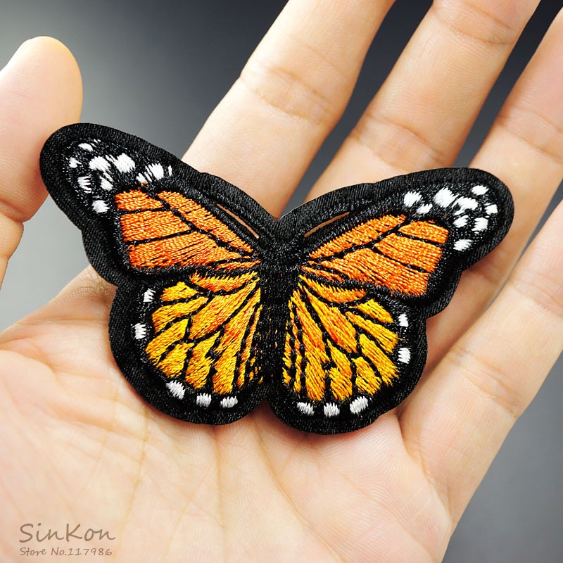 Gelb Schmetterling (Größe: 5,0X8,0 cm) DIY Sticker... – Grandado