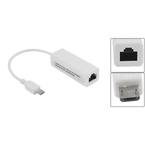 Mini USB 5 Pin 10/100 Mbps RJ45 LAN Ethernet Adapt... – Vicedeal