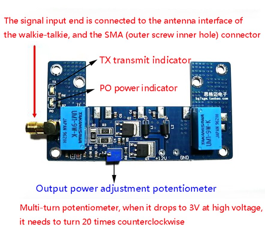 1pcs RF VHF / UHF Power Amplifier Amplifier RF Pow... – Grandado