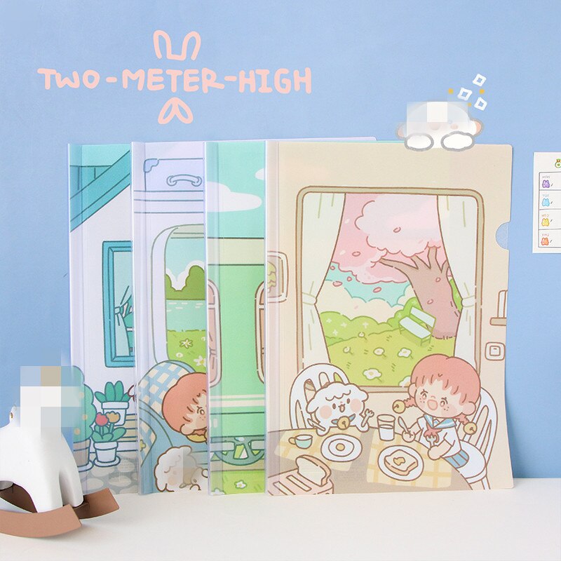 Cute Transparent Filing Products Report Cover Spin... – Grandado