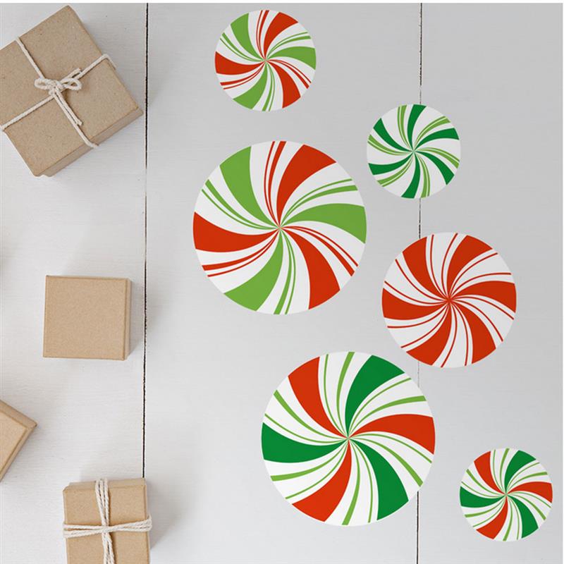 12Pcs Christmas Floor Sticker Round Candy Floor St... – Grandado