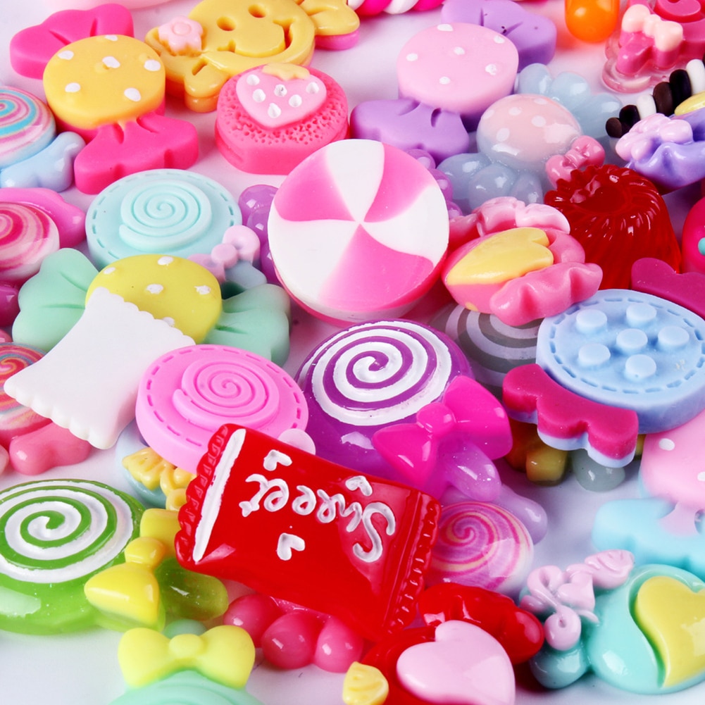 DIY Slime Charms Mixed Resin Candy Beads Slime Swe... – Vicedeal