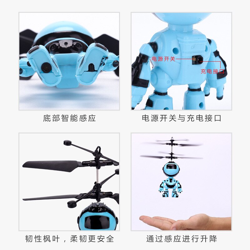 Toy Intelligent Hand Sensing Flying Robot Kids Toy... – Grandado