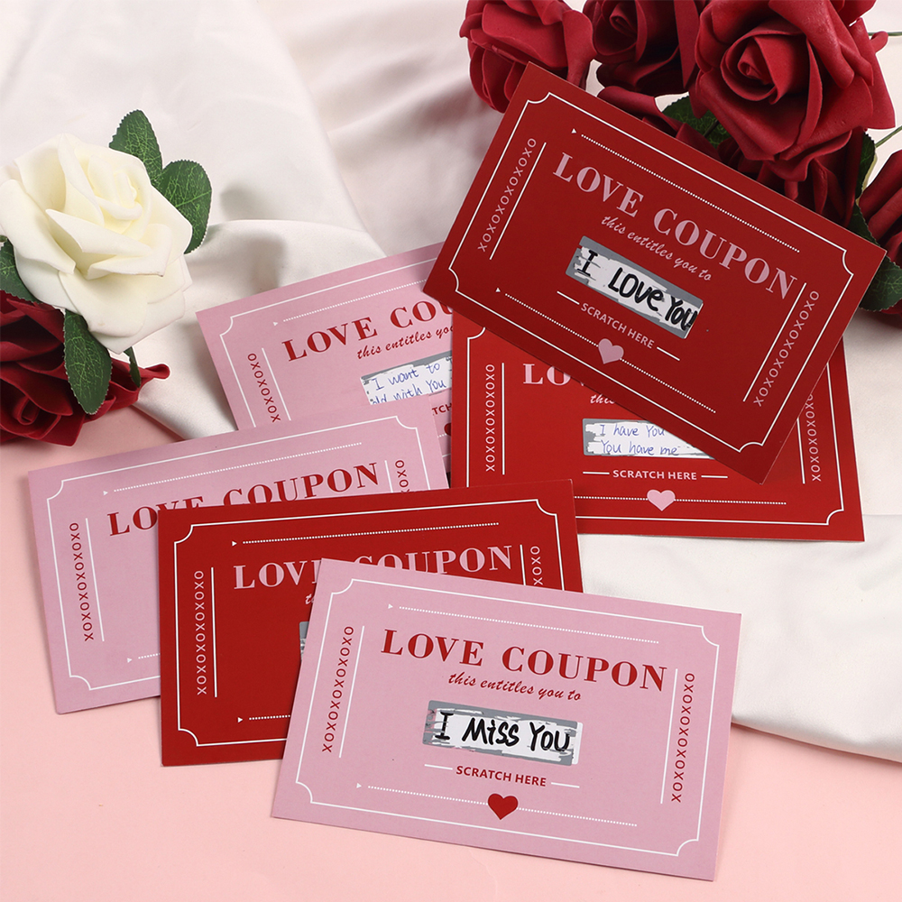 10Pcs/20Pcs Scratch-Off Love Coupons Couple Scratc... – Grandado